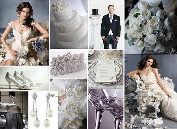 Silver Color Palette Wedding